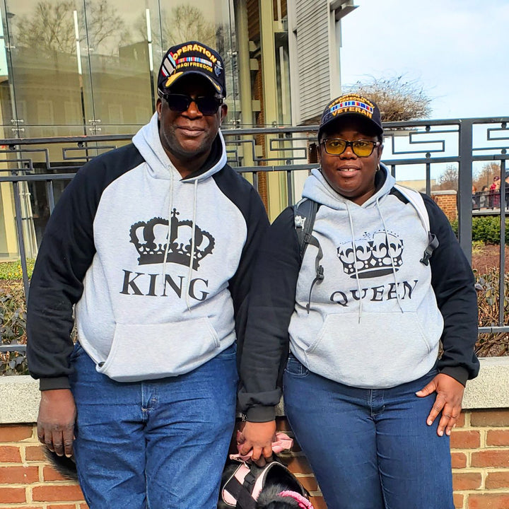 Heather King & Queen Hoodies – CouplesChoices