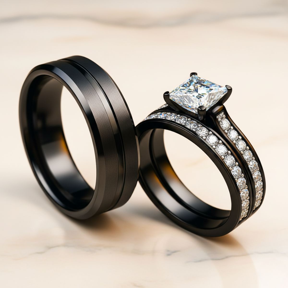Moonlight Shadow Rings - CouplesChoices – Couples Choices