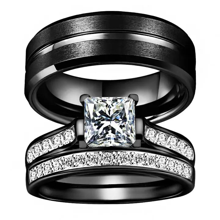 'Moonlight Shadow' Rings – CouplesChoices