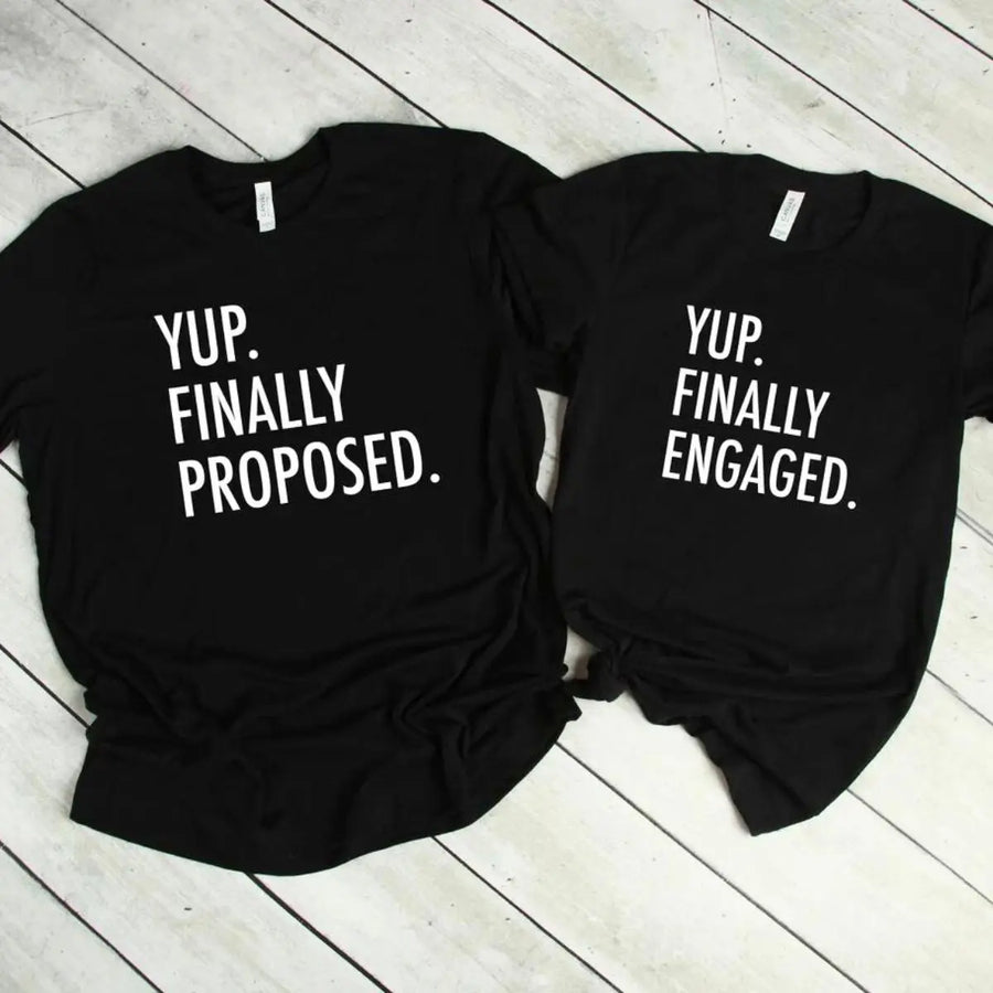 Finally Proposed & Engaged Shirts - CouplesChoices – Couples Choices