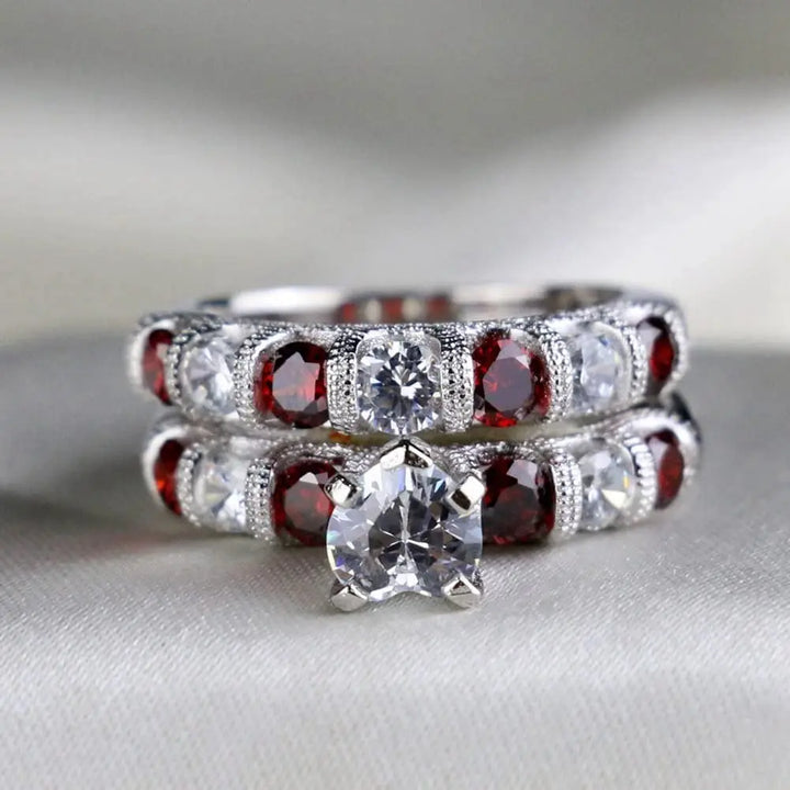 'Red Love' Rings – CouplesChoices