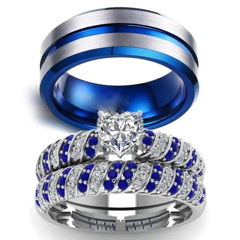 Blue Ocean Rings – CouplesChoices
